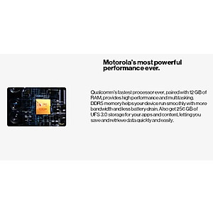 Motorola Edge+ 256GB 5G UW Thunder Gray for Verizon (Renewed)