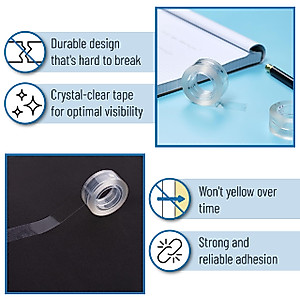 Mr. Pen- Gift Wrapping Tape, 6 Pack, Gift Wrap Tape, Wrapping Tape, Clear Tape, Invisible Tape, Gift Tape, Wrapping Tape for Presents, Wrapping Paper Tape, Tape, Tape Clear, Tape Refills for Dispenser