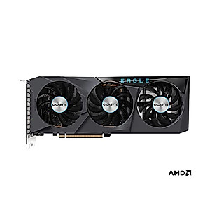 Gigabyte Radeon RX 6600 Eagle 8G Graphics Card, WINDFORCE 3X Cooling System, 8GB 128-bit GDDR6, GV-R66EAGLE-8GD Video Card