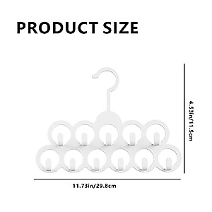 LIANGGEHAIZI Space Saving Hanger Magic Hanger Multifunctional Clothes Hanger with 11 Hooks for Hanging Hat Keys Bags Silk Scarf