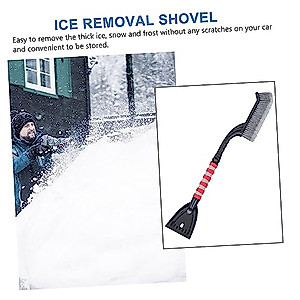 Yardwe 2 pcs Snow Shovel Accessories for Men Snow Brush for Trucks Windshield ice car ice Scraper and Brush car Tools car Snow Remover Outdoor Broom Ice Removal Shovel Forklift Winter abs