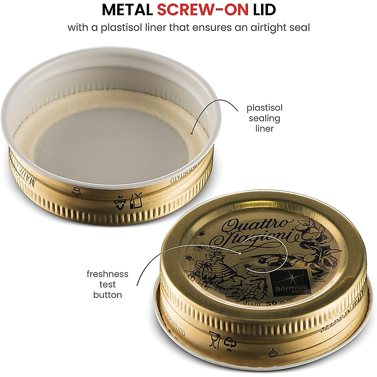 Bormioli Rocco Quattro Stagioni Pot,Transparent