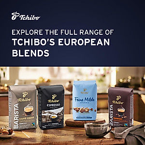 Tchibo Roasted Ground Coffee – Feine Milde - Light Roast Arabica Beans for a European Style Coffee – Intensity 2/6, Acidity 3/6, Roast Level 2/6 – 8.8 oz