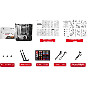 MSI MPG B650I Edge WiFi Gaming Motherboard (AMD Ryzen 9000/8000/7000 Series Processors, AM5, DDR5, PCIe 4.0, M.2, SATA 6Gb/s, USB 3.2 Gen 2, HDMI, Wi-Fi 6E, Bluetooth 5.3, 2.5Gbps LAN, Mini-ITX)