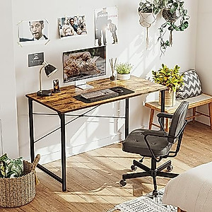 CubiCubi Computer Desk, 32 inch Small Home Office Desk for Small Spaces, Modern Simple Style for Home, Office, Study, Writing, Brown