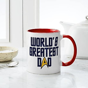 CafePress Star Trek World's Greatest Dad Mug Ceramic Coffee Mug, Tea Cup 11 oz