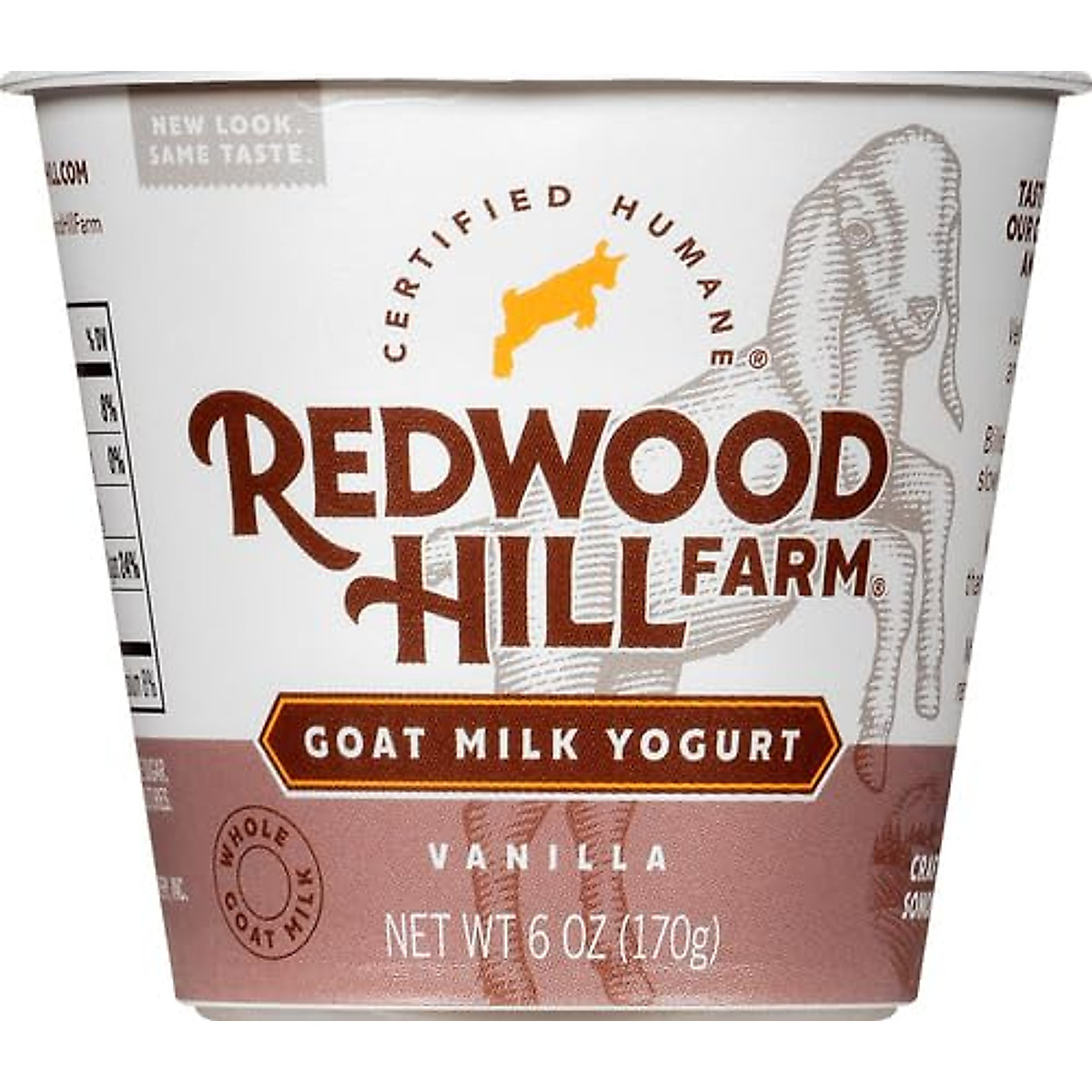 Redwood Hill Goat Milk Yogurt, Vanilla, 6 oz