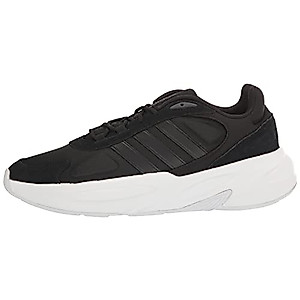 adidas Men's Ozelle Running Shoe, Black/Black/Grey, 11