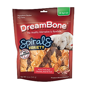 DreamBone DreamChips and Spirals Variety Dog Chews (24 Count)