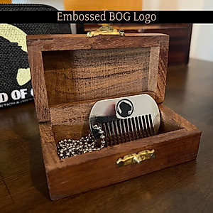 Dog Tag Beard Comb Necklace or Keychain - Functional Jewelry For Him by Beard of God