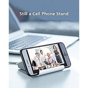 Solopen USB Charging Station 25W, 4-in-1 USB Charger Station, USB Hub Charger for Multiple Devices with Phone Stand,Compatible with Smartphones,Earphones,iPad and More,White