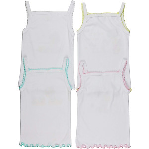 ToBeInStyle Girls' 4 Pack Ruffle Hem Spaghetti Strap Tops - Baby Love - Size 5