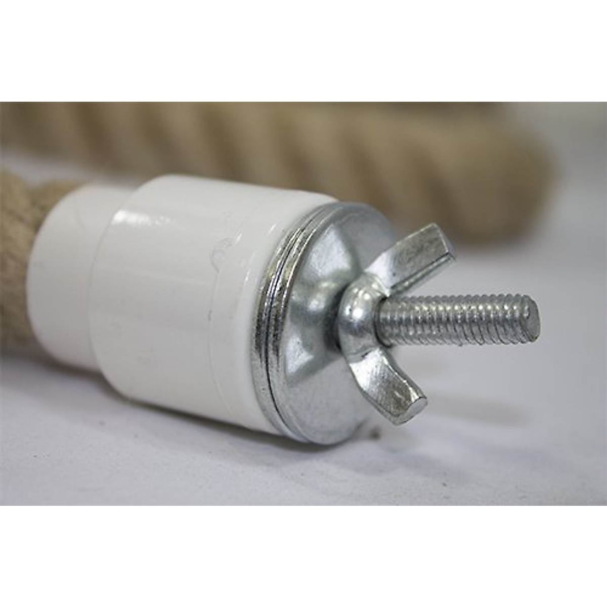 52 Inch Natural Rope (Large) - Flexible Bendable Climbing Rope Perch Cage Accessory Toy - Sugar Gliders, Squirrels, Degus, Marmosets, Monkeys, Parrots, Birds, Rats & Other Small Pets