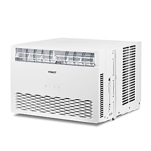 TOSOT 8,000 Air Conditioner Cools up to 350 sq. ft. Quiet, LED, Smart Remote Control, Energy Efficient Window AC, 8000 BTU, White