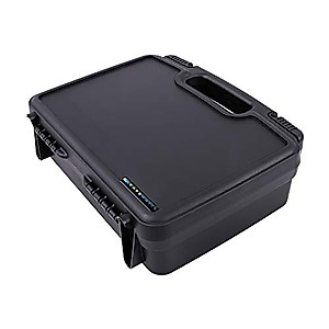 Casematix Hard Shell Camera Case Compatible with Mevo Start Live Streaming Camera, Shotgun Mic and Accessories in Custom Foam, Includes Carrying Case Only