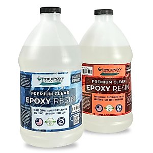Epoxy Resin 1 Gallon Kit - Crystal Clear Epoxy Resin Kit for Art, Craft, Coasters, Jewelry Making, & Tabletop Coatings, Excellent Resin for Beginners and Top Notch Pros