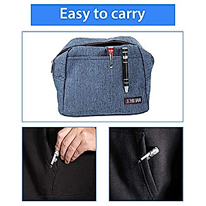 4 Pieces Pen Screwdriver Multitool Handy Tool 8 in 1 Magnetic Pocket Screwdriver Multi Precision Function for Man Mini Gadgets Repair Tools(Black, Red, Blue, Silver)