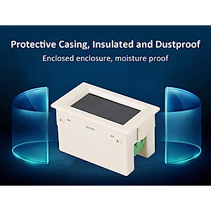 LCD Voltmeter, D85-2042A Double Digital Display LCD Voltmeter Ammeter AC80-500V Voltage Meter Current Meter Tester