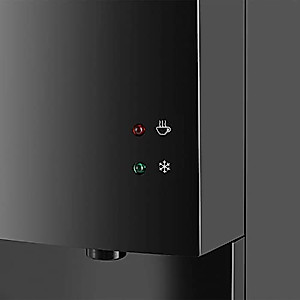 Water Coolers 5 Gallon Top Load,Hot/Cold Water Cooler Dispenser, Innovative Slim Design Energy Saving Freestanding with Child Safety Lock for Home or Office Black