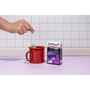 Sambucol Cold and Flu Relief Tablets - Homeopathic Cold Medicine, Cold Remedy for Adults, Black Elderberry for Colds, Zinc Cold Remedy - 30 Count