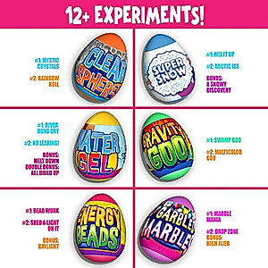 Be Amazing! Toys Egg-Cellent Experiment - 6 Pack Science Experiments for Children- Egg-Shaped Activity Kit for Boys and Girls - Easter Party Favor or Basket Stuffer - STEM for Kids 8+