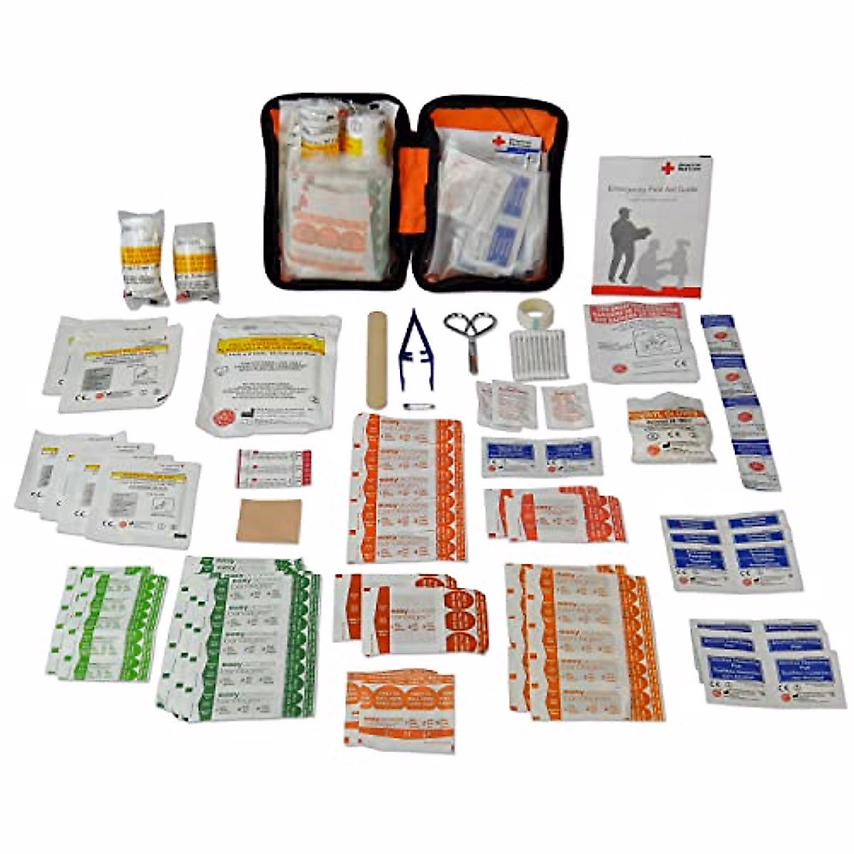 Ready America 72 Hour Deluxe Emergency Kit, 4-Person 3-Day Backpack, First Aid Kit, Survival Blanket, Power Station, Emergency Food, Portable Disaster Preparedness Go-Bag for Earthquake, Fire, Flood