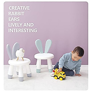 Soerreo Children's Chair Kindergarten Baby Learning Chair Plastic Game Chair Removable