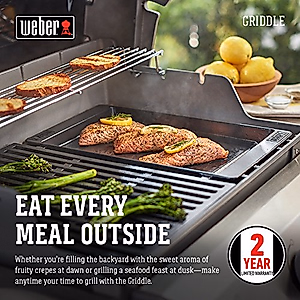 Weber Grill Griddle for Spirit Grills, Black