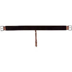 WEMBILS Equitack Western Horse Saddle Back Cinch Flank Strap Rear Girth Leather Buckskin Billet Keeper (Leather, 40 inches)