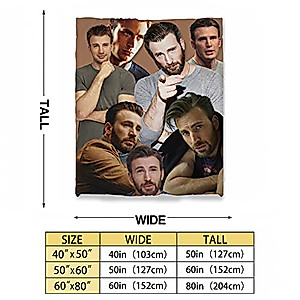 439 Throw Flannel Blanket for Pedro Pascal Blanket for Bed Sofa Home Decor Gift for Men/Women 50in×40in