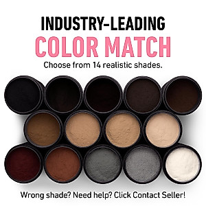 BOLDIFY Hair Fibers (28g) - Fill In Thinning and Fine Hair for an Instantly Fuller, Thicker Look - 14 Shades for Women & Men - Dark Brown