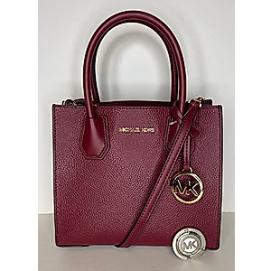 Michael Kors MICHAEL Michael Kors Mercer MD Messenger bundled SM TZ Coinpouch Purse Hook (Mulberry)