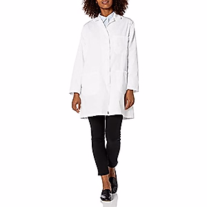 Fashion Seal Healthcare Women's Skimmer Length Lab Coat, White, Small