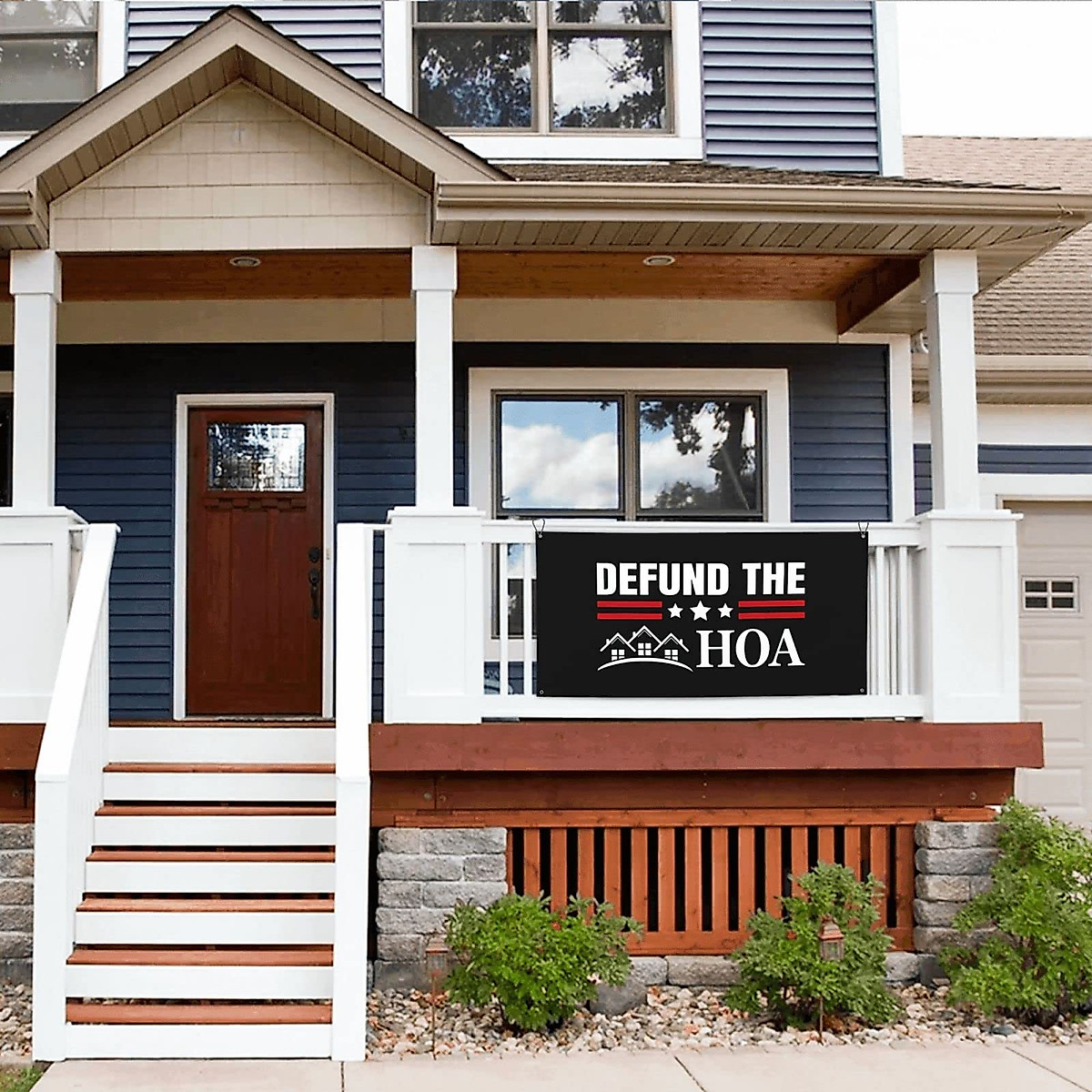 Defund The Hoa Party Banner Backdrop Banner For Holiday Sign Decorations Party Supplies