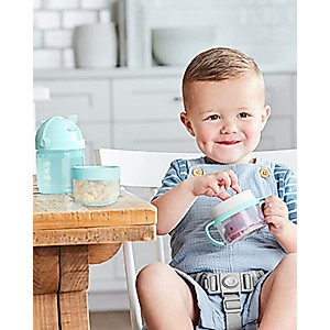 Skip Hop Stackable Snack Container & Sippy Cup, Grey Teal