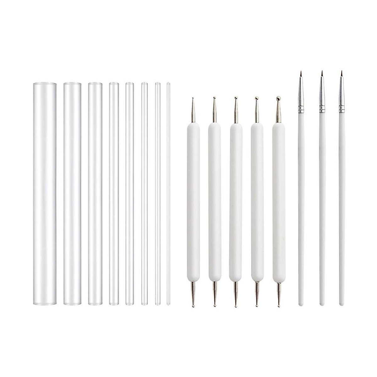 16pcs Dotting Pen Tools Set For Rock Painting Pottery Clay Modeling Art