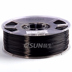 eSUN 1.75mm Black ABS 3D Printer Filament 1kg Spool (2.2lbs), Black