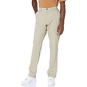 Amazon Essentials Men's Athletic-Fit Casual Stretch Chino Pant (Available in Big & Tall), Khaki Brown, 40W x 32L