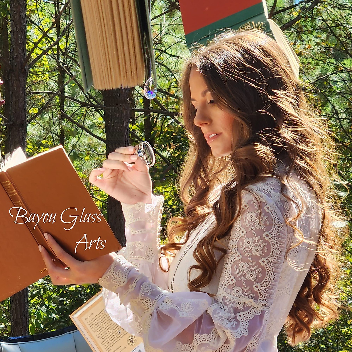 Magnifying Glass Necklace for Women, Steam Punk Goth Unisex Jewelry, Useful Magnifier Jewelry, Gift for Grandmother, Mom, Retiree, Artisan Hand Crafted by Bayou Glass Arts