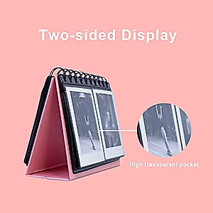 68 Pockets Mini Photo Album for Fujifilm Instax Mini 7s 8 8+ 9 25 26 50s 70 90/ Fujifilm Instax SP 1/ Polaroid PIC-300P/ Polaroid Z2300/ LG PD 233/ LG PD 239/ Name Card (Pink)