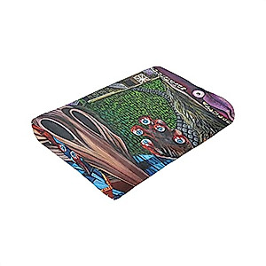 Halloween Movie Fleece Throw Blankets for Couch Cozy Lightweight Soft Blankets and Throws for Sofa 50"X40"