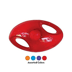 KONG – Jumbler Football – Interaktiv mit Tennisball zum Apportieren – Mittelgroß/groß (Farbvar.)