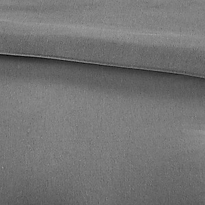 Madison Park Essentials Clay Duvet Cover Full/Queen Size - Blue , Solid Duvet Cover Set – 3 Piece – Ultra Soft Microfiber Light Weight Bed Comforter Covers