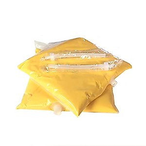 Paragon International Muy Fresco Case of Two (2) Jalapeno Cheese Sauce Bags, Disposable Pouches, Yellow, 2.18 Ounce, (2111)