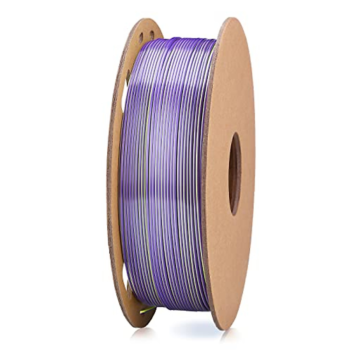 Tumbler PLA 3D Printer Filament, Silk Magic Multi Color 1.75mm Dimensional Accuracy +/- 0.03mm 2.2 lbs/ 1KG Spool, 3D Printing Filament Purple Yellow