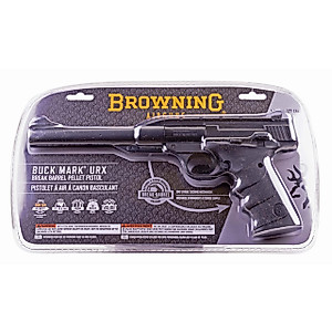 Umarex Browning Buck Mark URX Single Shot Break Barrel .177 Caliber Pellet Gun Air Pistol, Black
