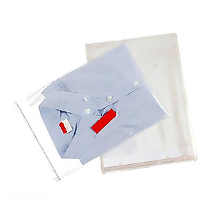 Versatile Clear Cello Bags - Perfect for Shirt Packaging and Clothing Sales - 100 Count 10x13 Inches