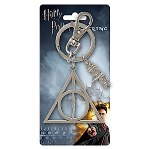 Monogram International Harry Potter Deathly Hallows Pewter Key Ring