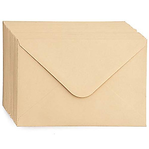 Paper Junkie Kraft Wedding Thank You Greeting Cards with Brown Envelopes (4 x 6 In, 120 Pack)