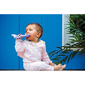 Mary Meyer Teething Toys Leika Silicone Baby Teether for Babies 0-12 Months, 9-Inches, Little Owl